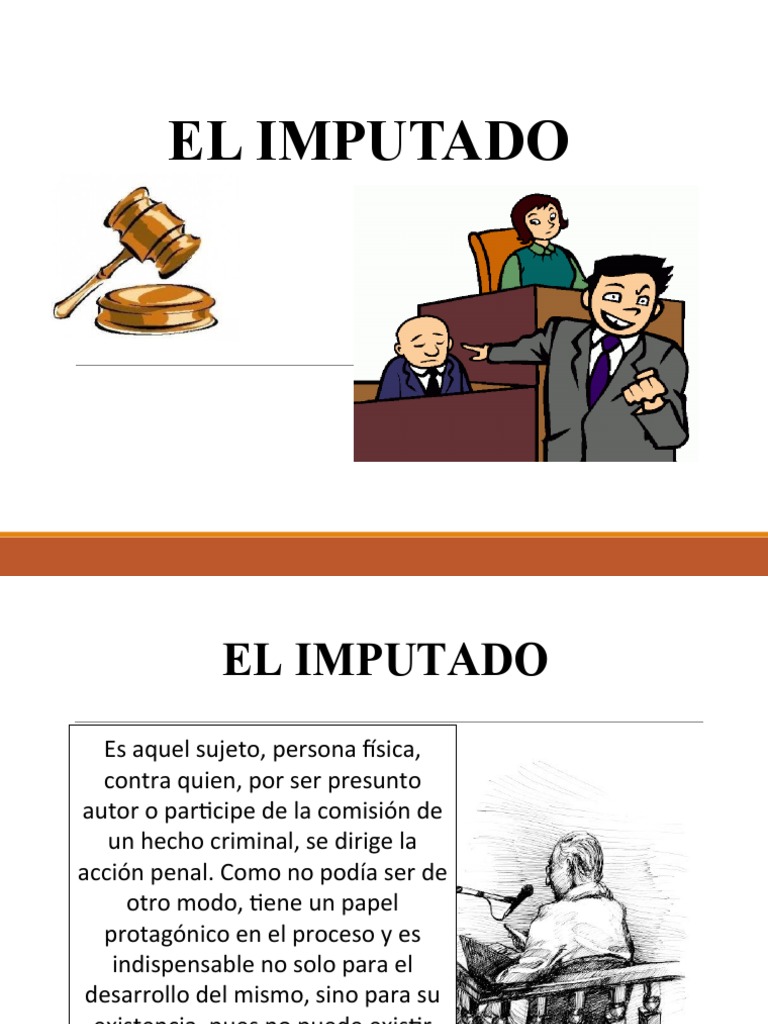 El Imputado | PDF | Ley procesal | Derecho penal