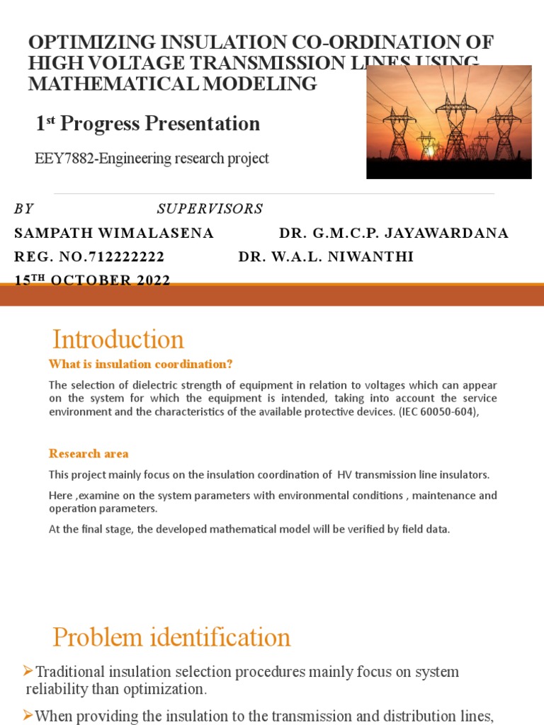 Optimizing Insulation Coordination of HVTL | PDF | Insulator ...