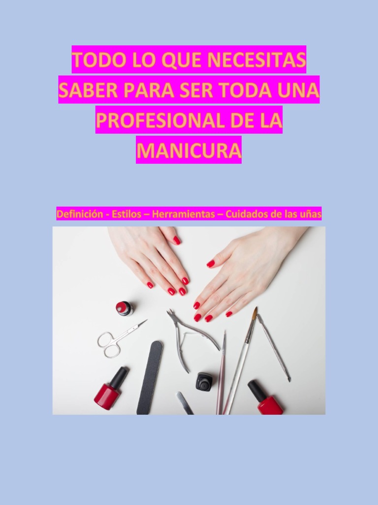 E Book Manicure Tips | PDF | Clavo (anatomía) | Sistema tegumentario