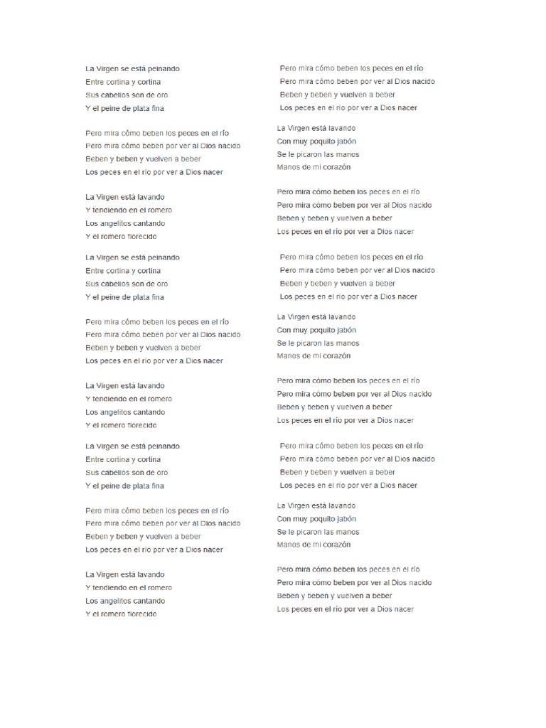 Letra Villancico | PDF