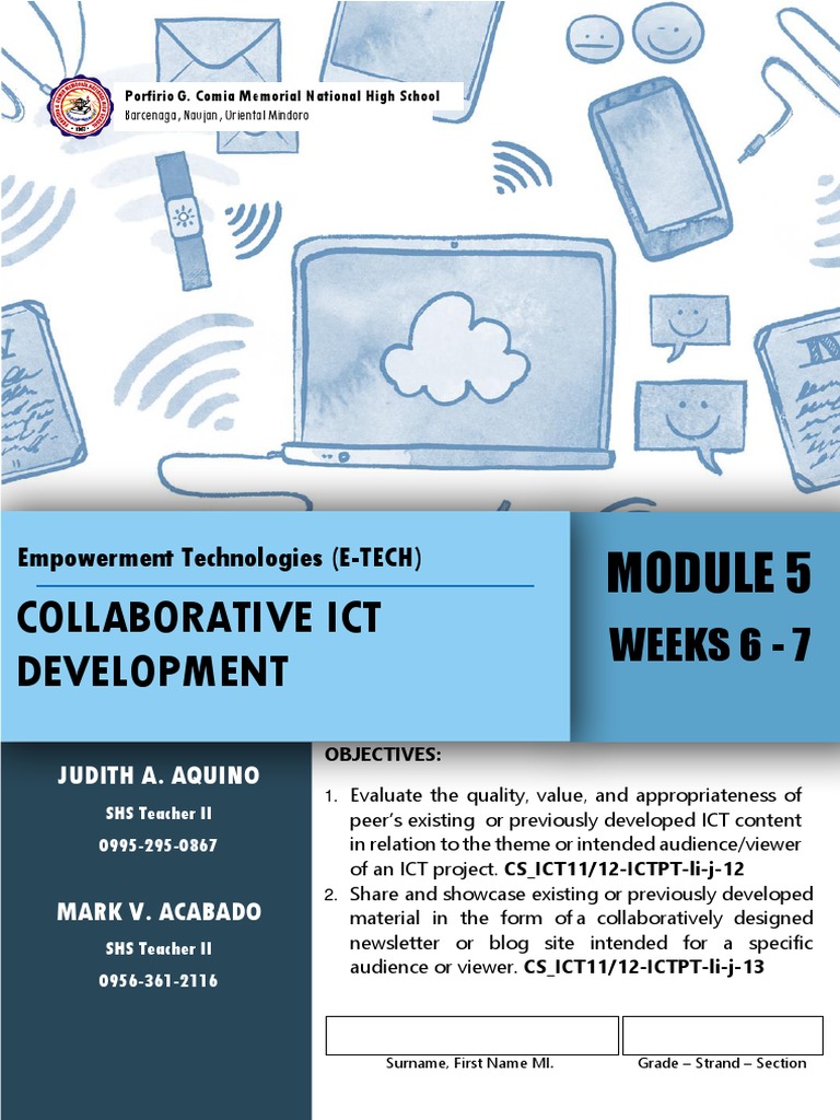 ETECH Module 5 Weeks 6 7 | PDF | World Wide Web | Internet & Web