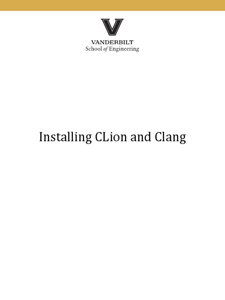 Clion Clang Installation Pdf Installation Computer Programs Window Computing