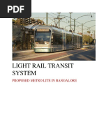 LRT Feasibility Study | PDF | Public Transport | Cost–Benefit Analysis