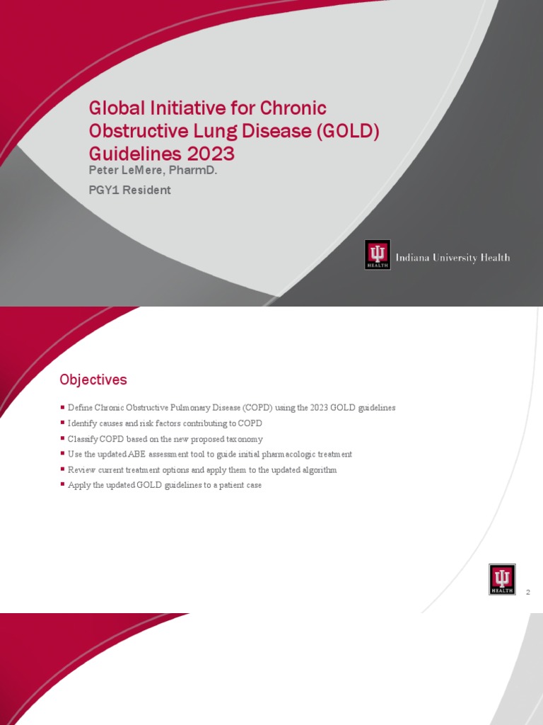 2023 GOLD Guidelines for COPD Management | PDF | Chronic Obstructive ...
