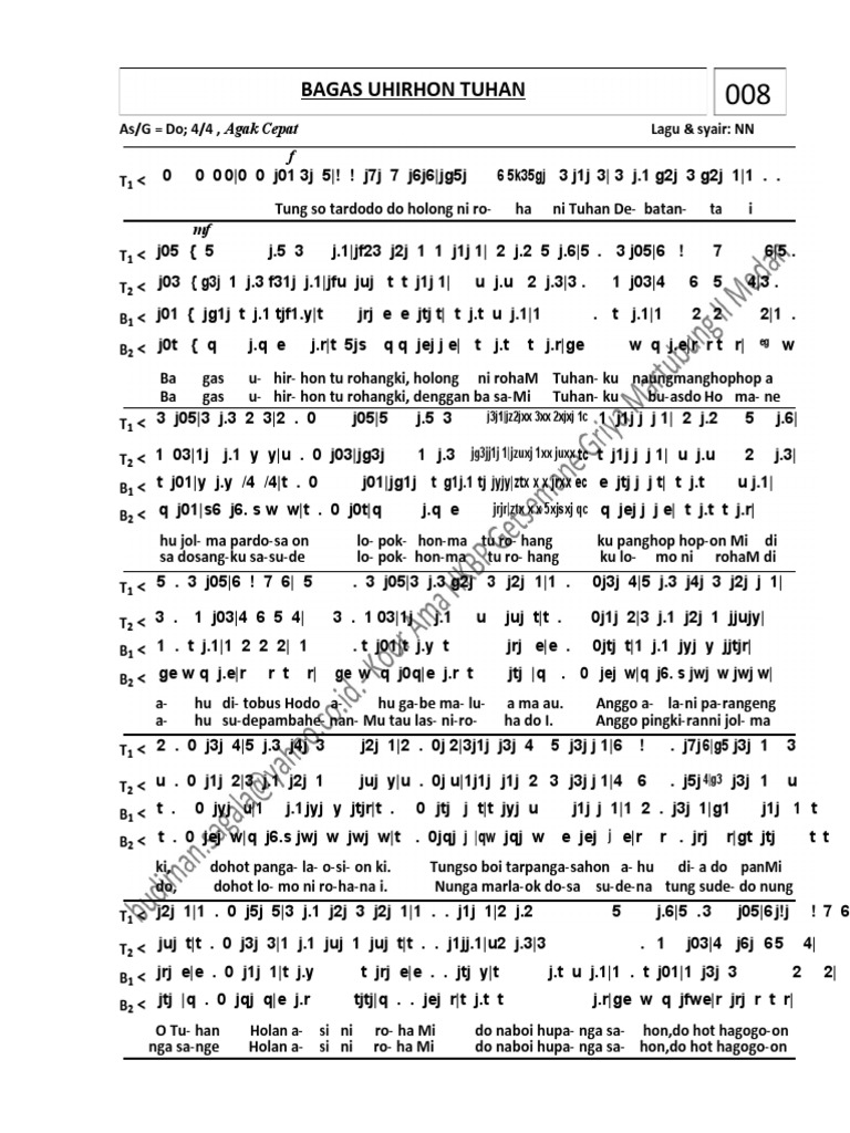 008 Bagas Uhirhon Tuhan | PDF