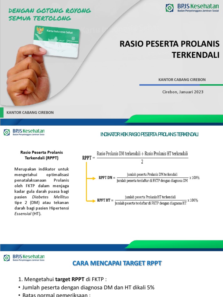 Rasio Peserta Prolanis Terkendali (RPPT) | PDF