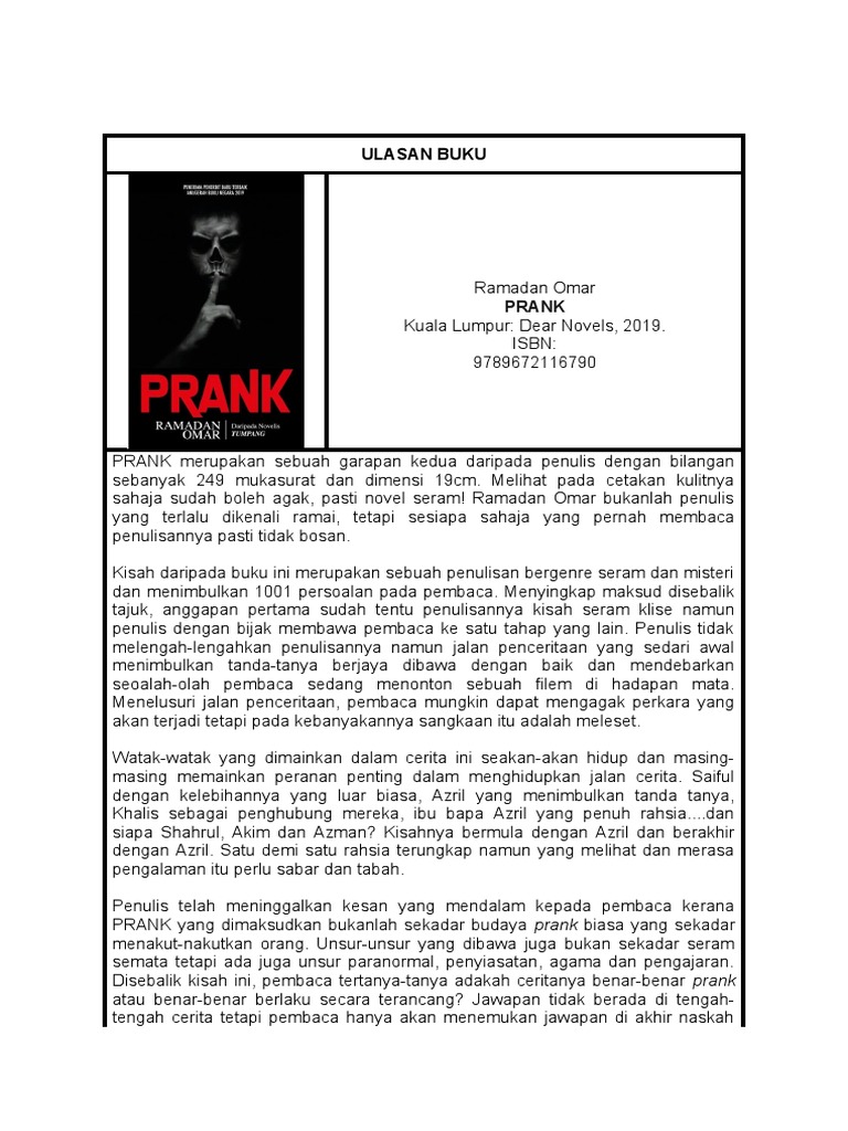 Ulasan Buku Sari Pustaka - BPP - PRANK | PDF | Puisi | Klasik