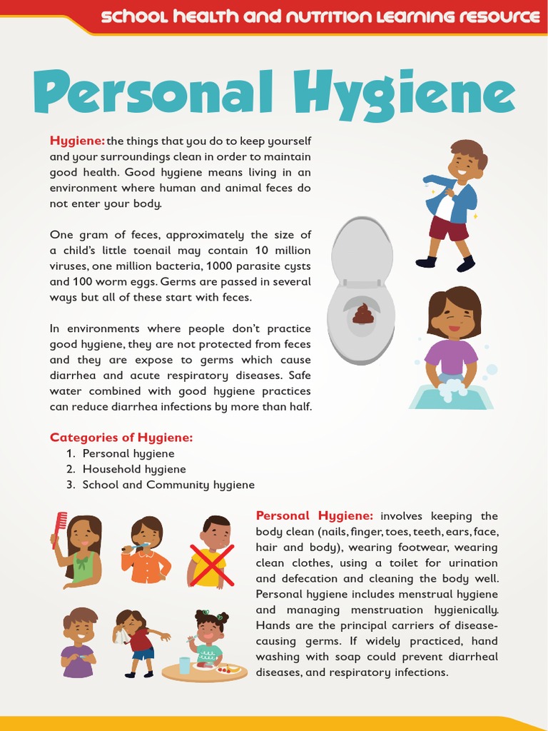 SHN Learning Resource - Personal Hygiene | PDF | Hygiene | Hand Washing