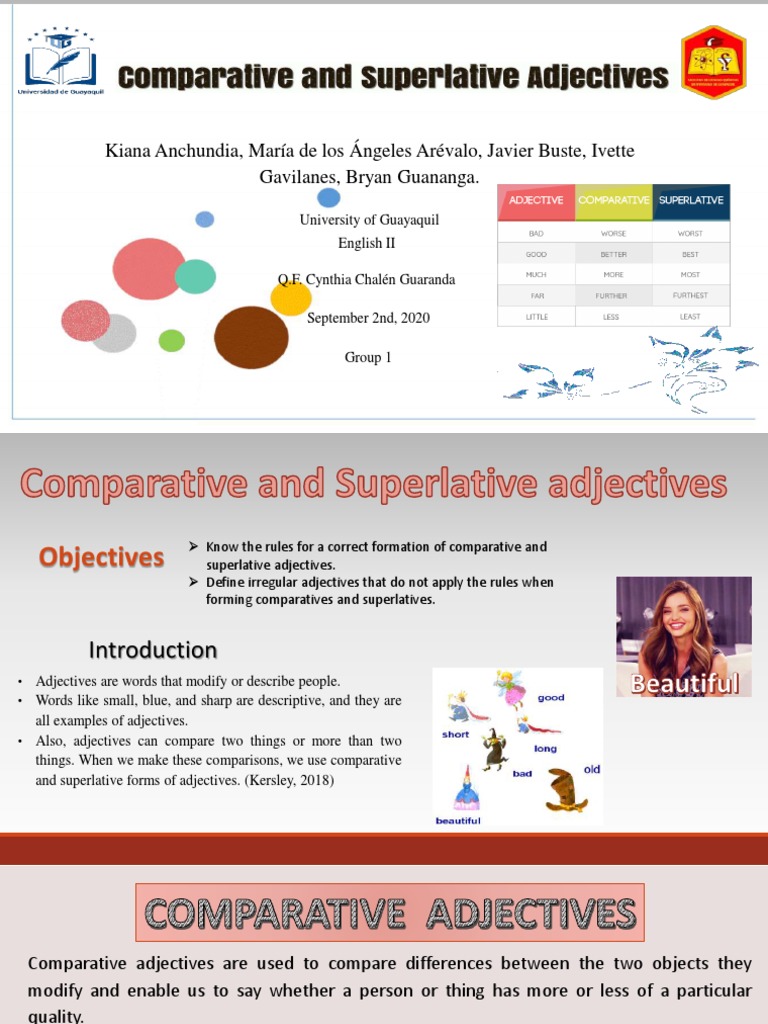 Comparative & Superlative Guide | PDF | Adjective | English Language