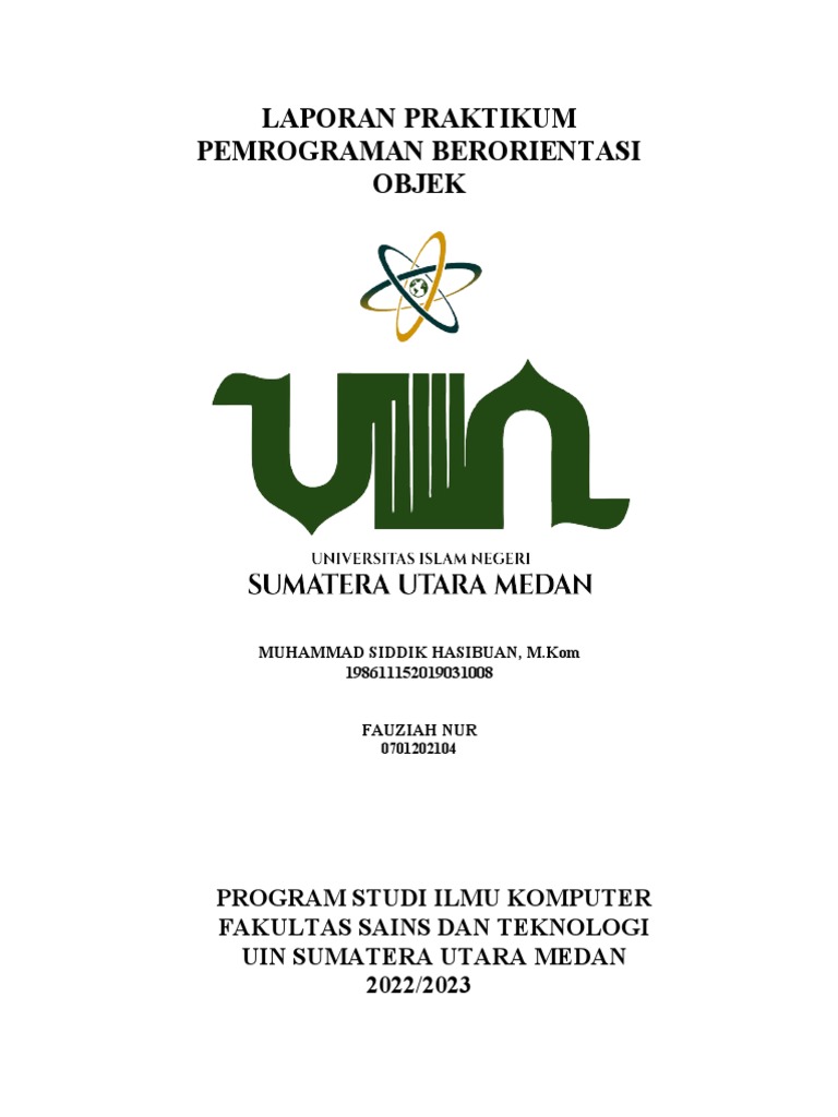 Laporan Praktikum Pbo | PDF | Teknologi & Rekayasa