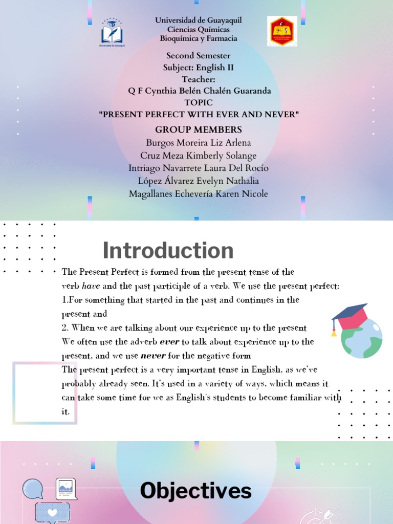 Present Perfect: Ever and Never Usage | PDF | Verb | Language Mechanics