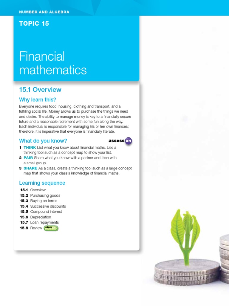 Year 10 Financial Mathematics Guide | PDF | Interest | Compound Interest