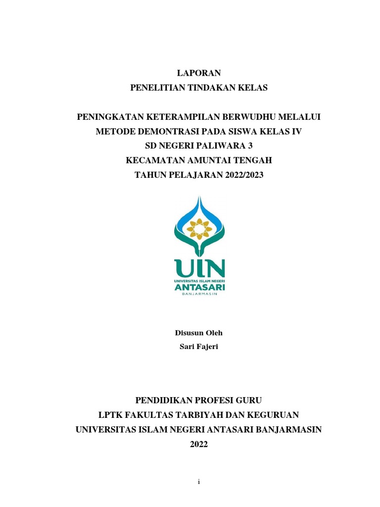 Laporan PTK PPL 1 | PDF