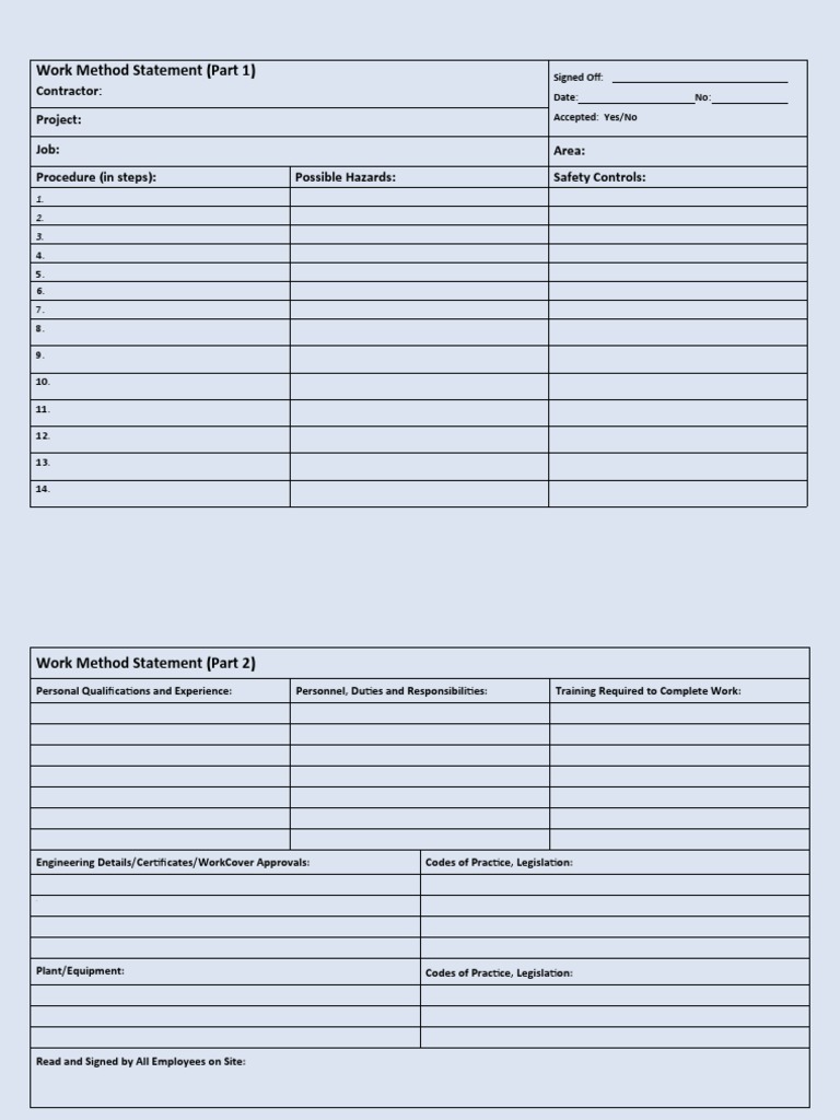 Method Statement | PDF