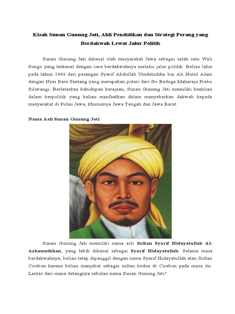 Kisah Sunan Gunung Jati | PDF