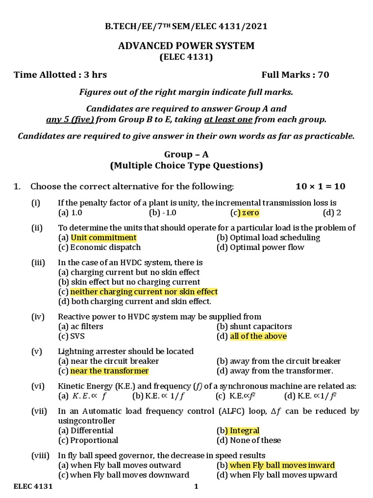 Advanced Power System 2021 | PDF | Alternating Current | Electronics