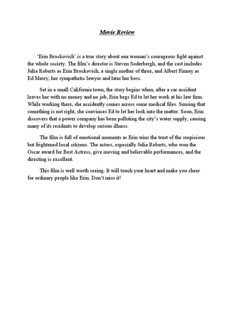 Movie Review | PDF | Law | Art