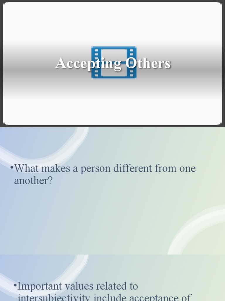 Accepting Others | PDF | Disability | Deafness