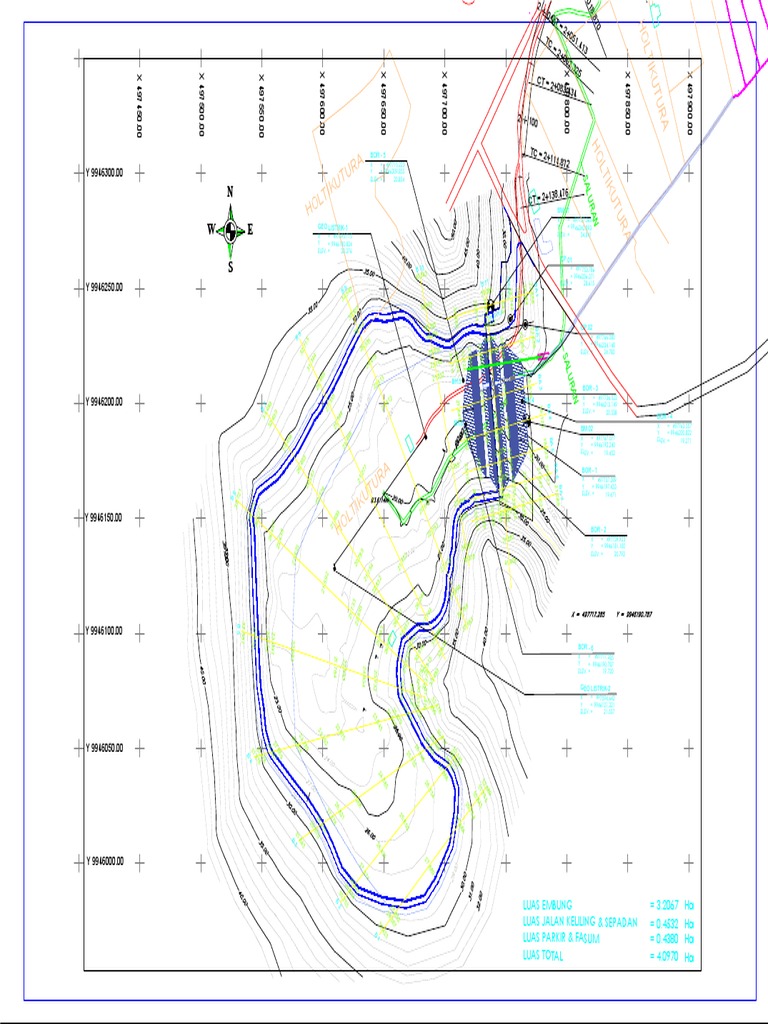01 DESAIN EMBUNG BUKIT BIRU 1-Model | PDF
