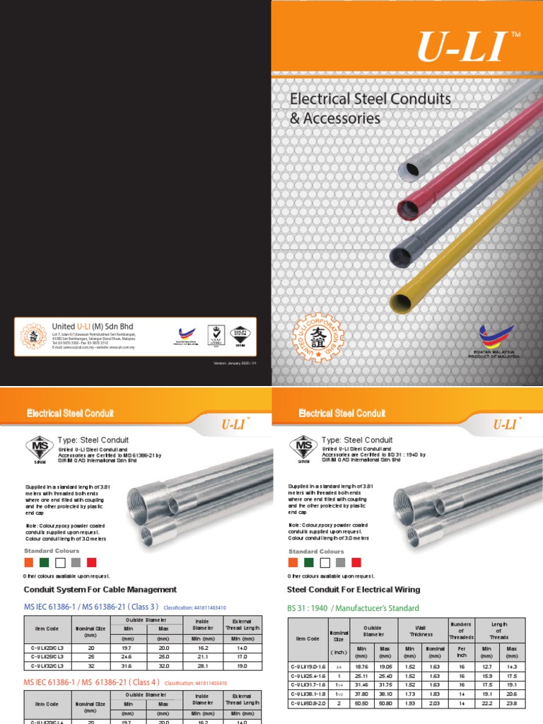 Electrical Steel Conduit 7 1 20 Ok | PDF | Building Engineering ...
