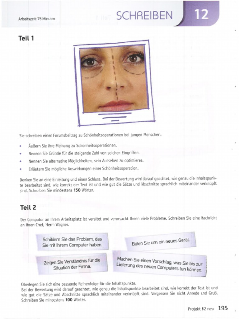 Projekt b2 Neu Testbuch 196 | PDF
