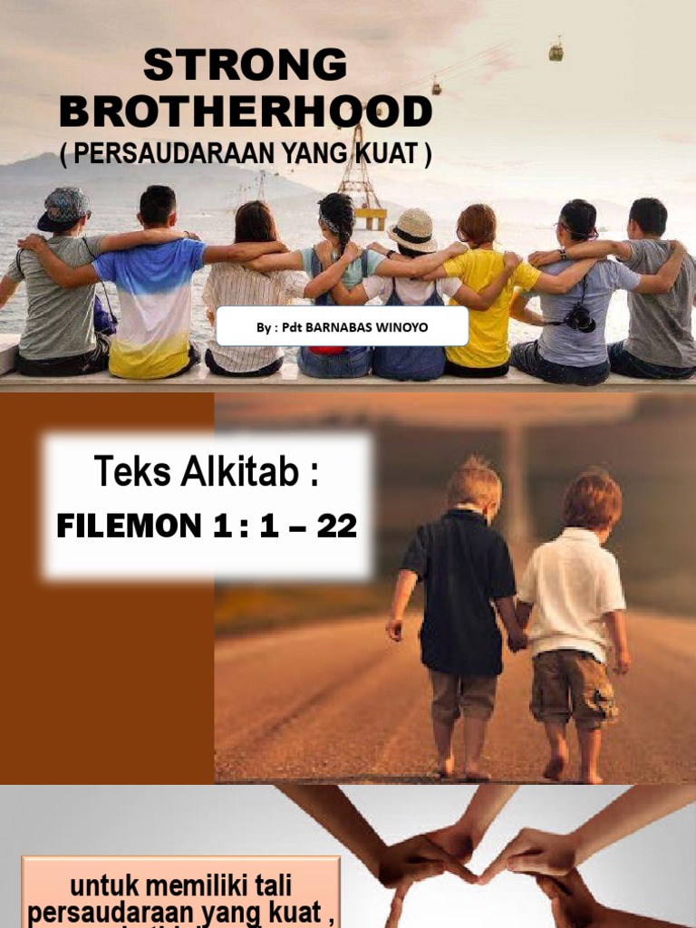 Strong Brotherhood Persaudaraan Yang Kuat | PDF