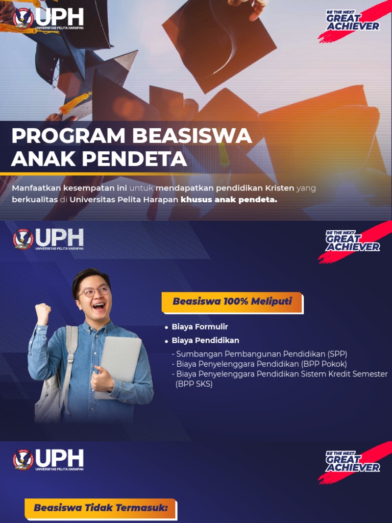 Beasiswa 100% untuk Anak Pendeta UPH | PDF