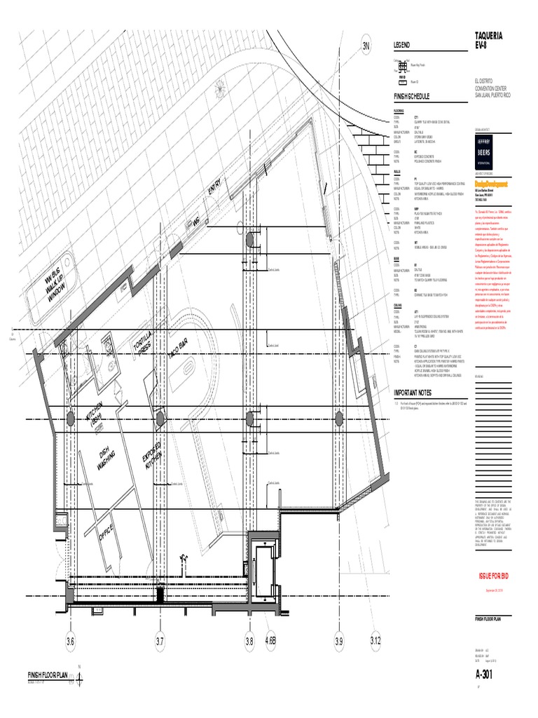 A-301 - Finish Floor Plan | PDF