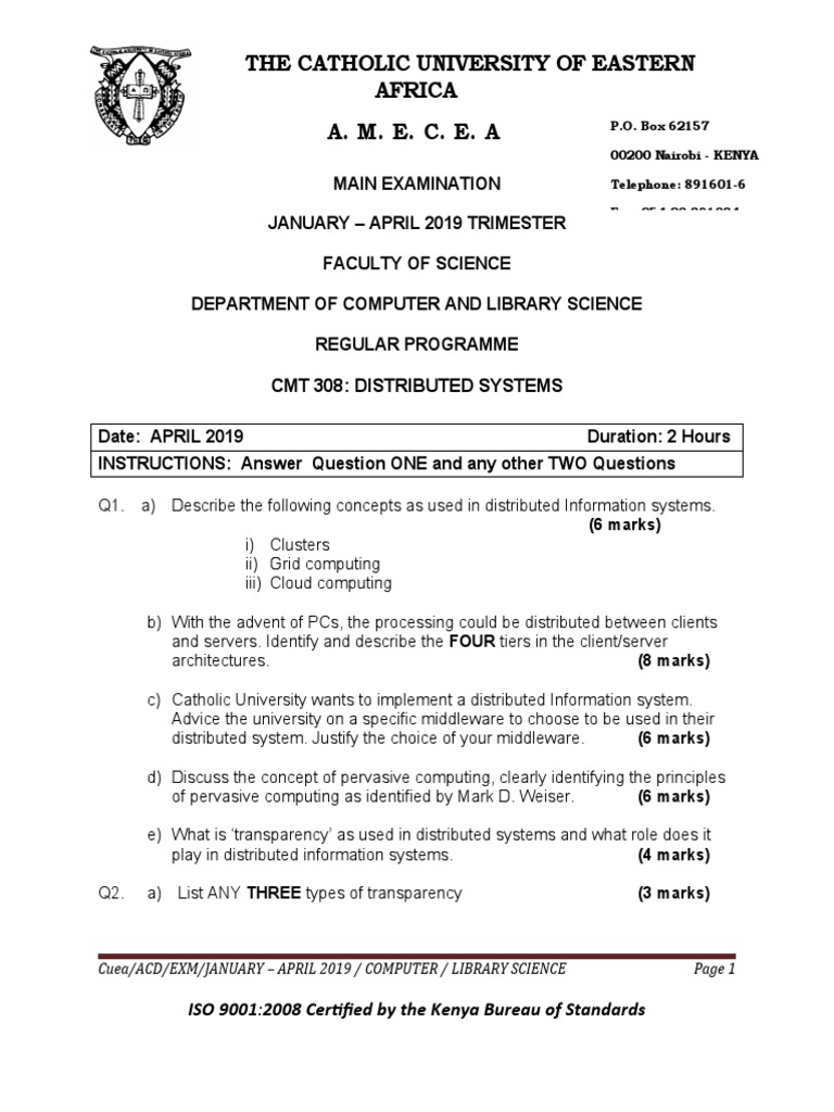 CMT 308 | PDF | Distributed Computing | Cloud Computing
