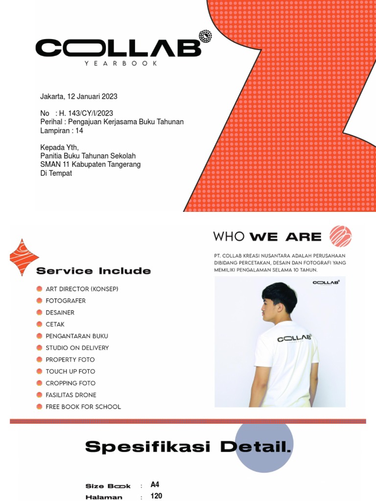 Penawaran Harga Collab Yearbook X Sman 11 Kabtang 2023 | PDF