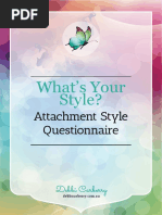 Attachment Style Questionnaire | PDF | Attachment Theory | Psychiatry ...