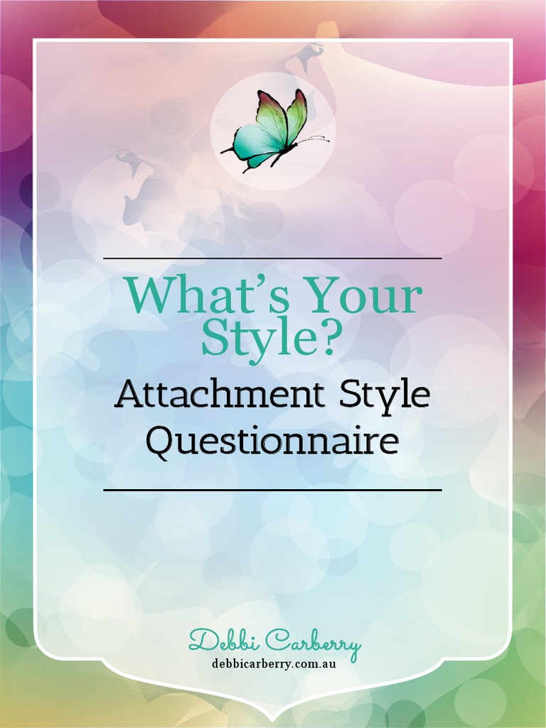 DC AttachmentStyleQuestionnaire | PDF | Attachment Theory | Romance (Love)