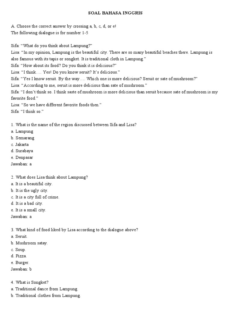 English Language Practice Questions | PDF | Language Arts & Discipline