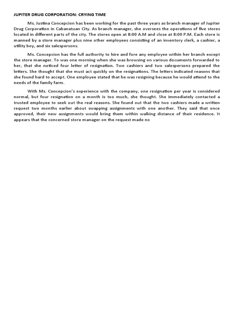 Jupiter Drug Corporation | PDF