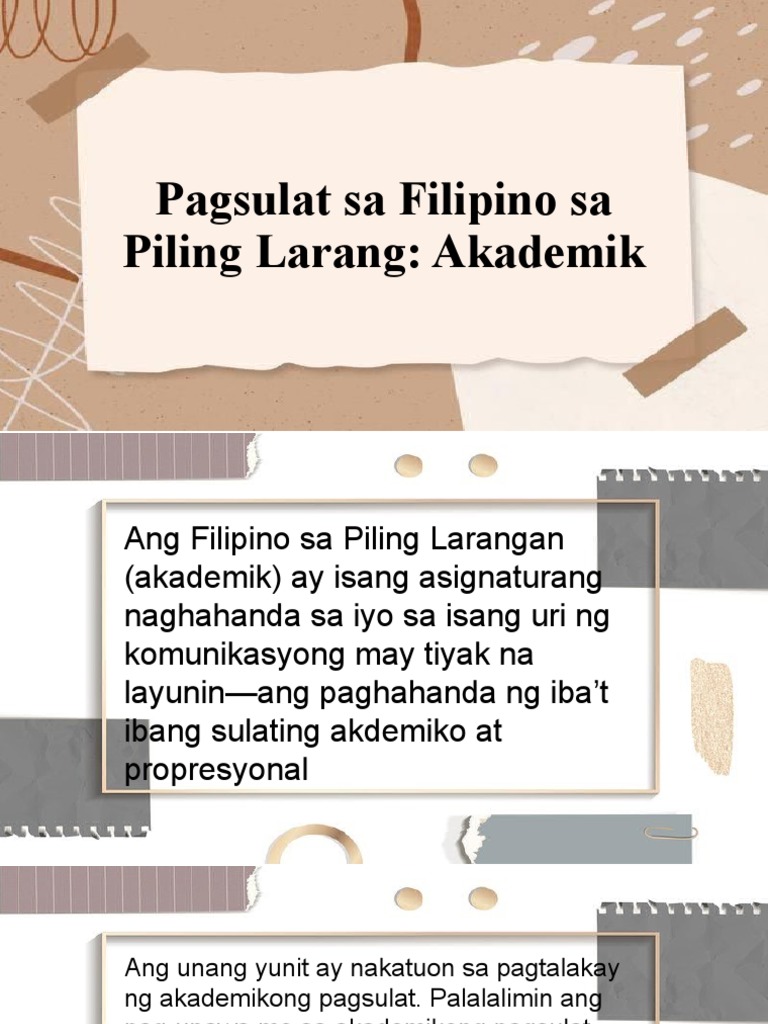 Fil 12 Lesson | PDF
