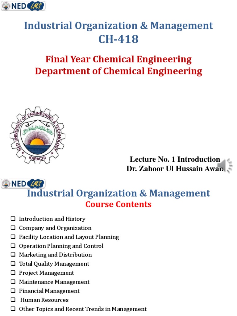 Lecture IOM Weeks1 2 | PDF | Goal | Economies