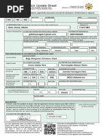Registration Update Sheet: Taxpayer Information | PDF | Government | Taxes