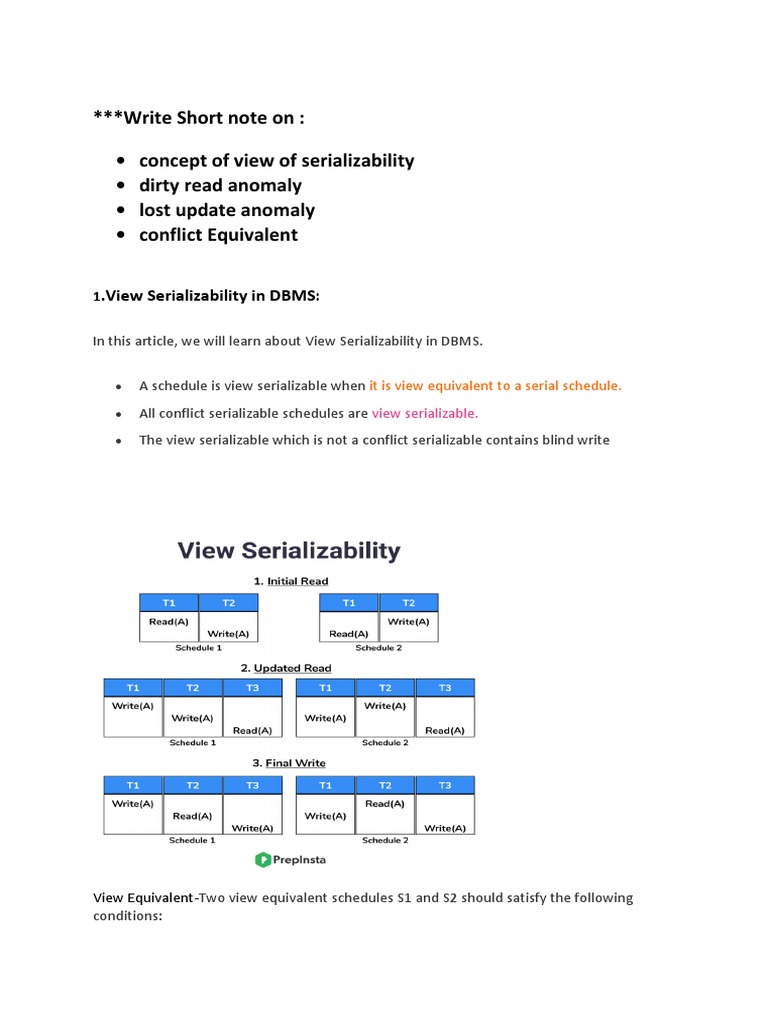 Serializability Pdf Database Transaction Distributed Computing