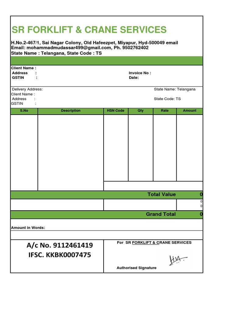 Bill Formate 22 A | PDF