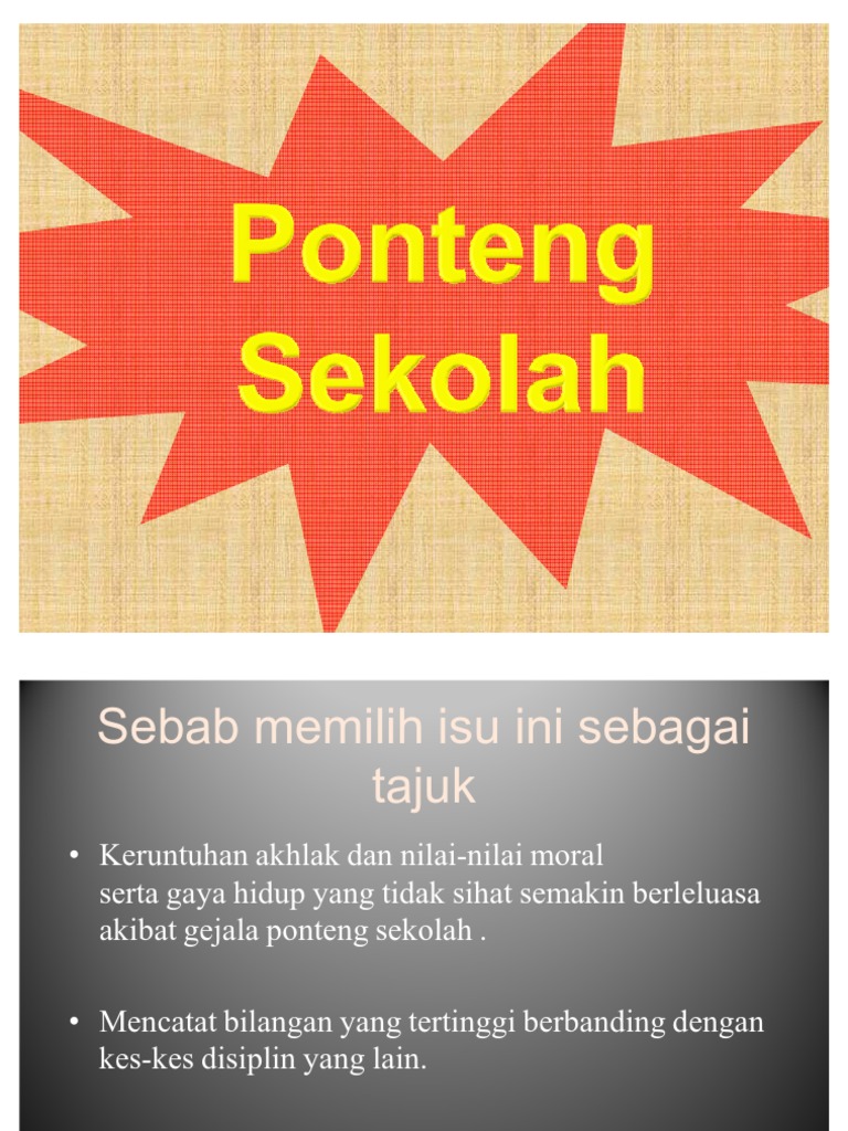 Ponteng Sekolah | PDF
