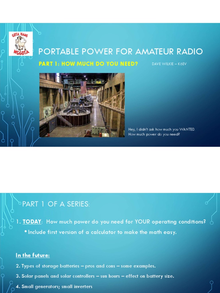 Portable Power How Much Do You Need | PDF | Amplifier | Amplitude