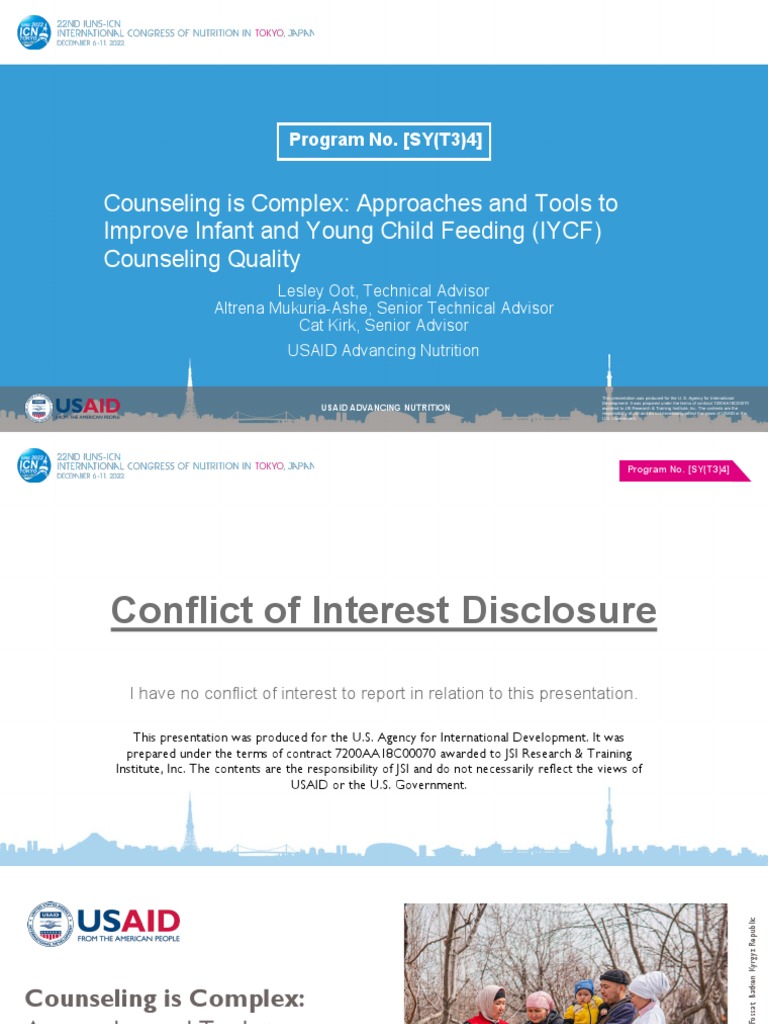 Usaid An Icn Counseling Iycf 2022 | PDF | Caregiver | Mentorship