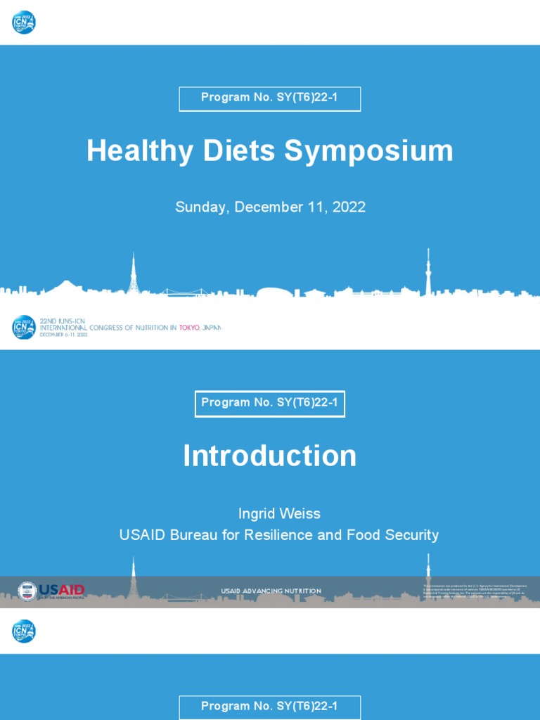 Usaid An Icn Healthy Diets 2022 | PDF | Nutrients | Foods