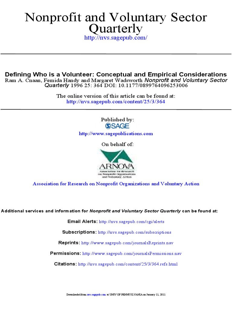 Defining Who Is A Volunteer Conceptual | PDF | Public Sphere | Volunteering