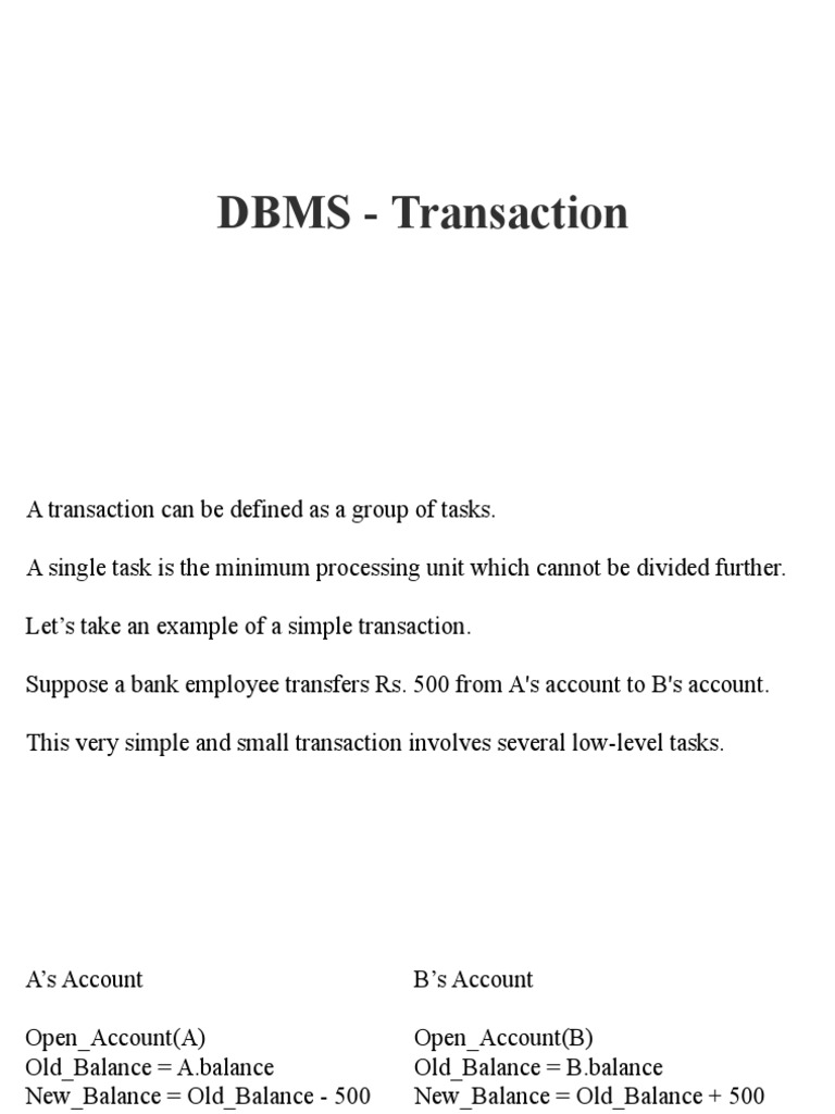 DBMS Transaction Groups Tasks | PDF | Database Transaction | Databases