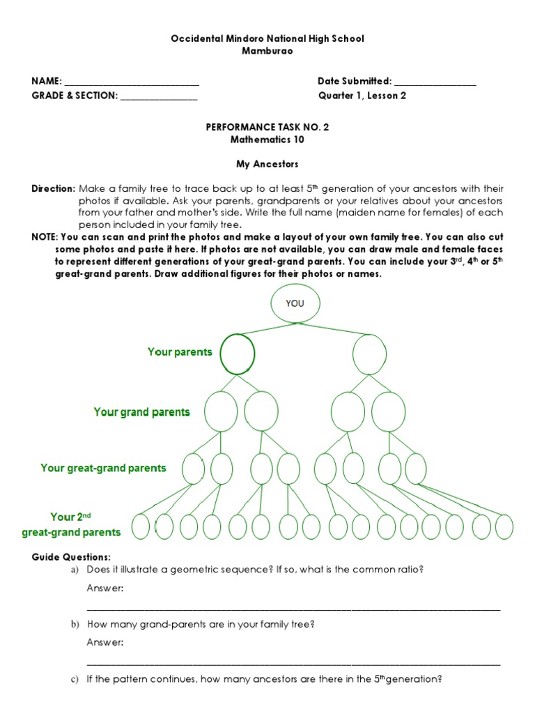 Performance Task No. 2-Geometric-Sequence-and-Series | PDF | Mathematics Performance Task No. 2-Geometric-Sequence-and-Series | PDF | Mathematics