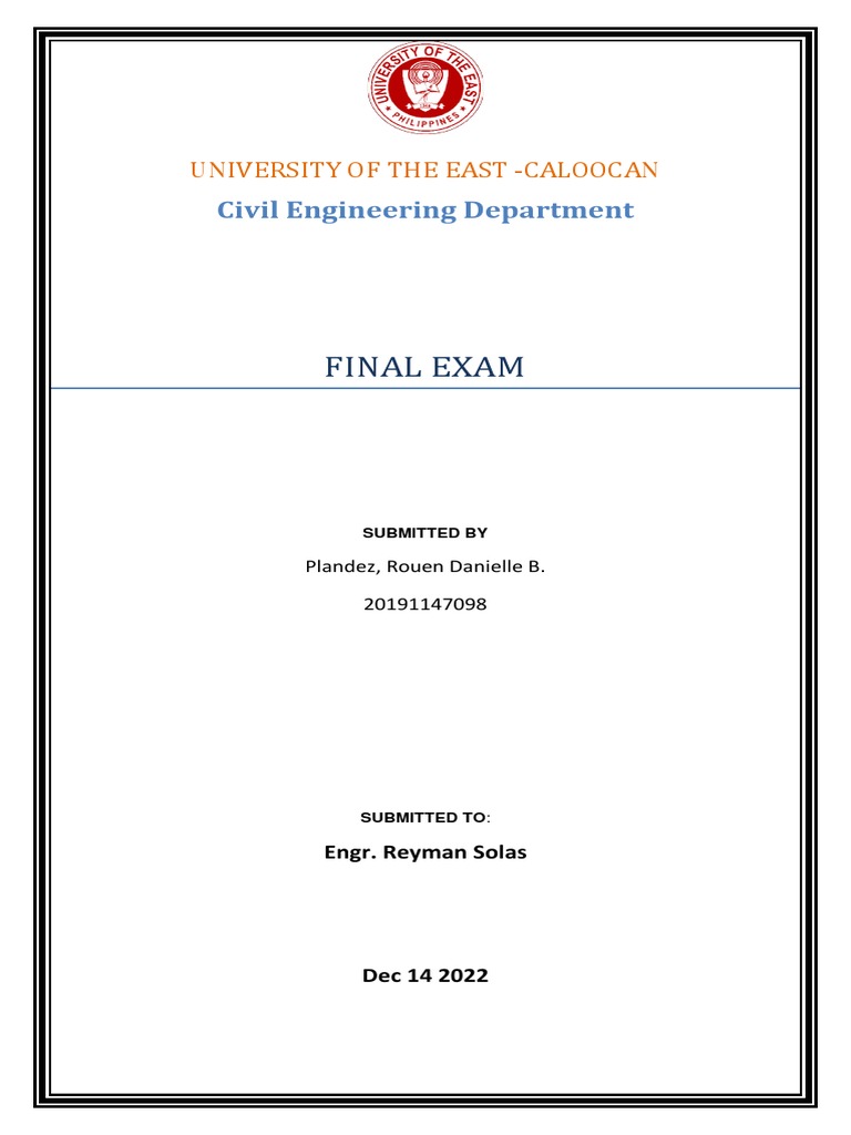 Final Exam Sol | PDF
