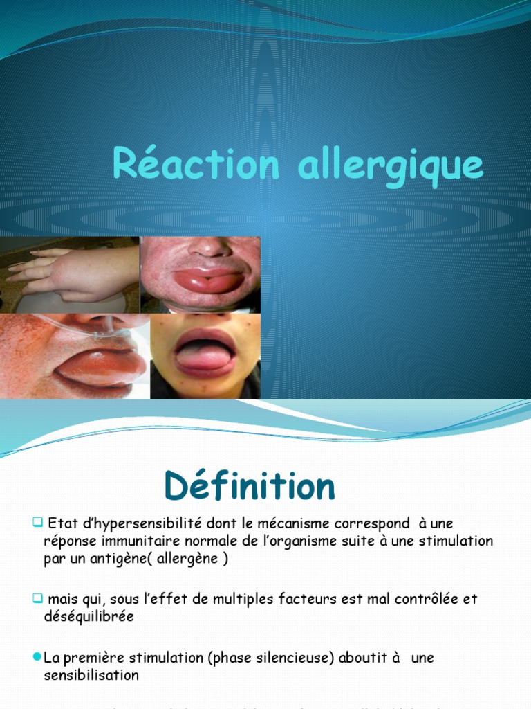 Réaction Allergique | PDF | Allergie | Allergène