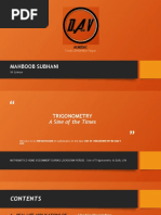 Maths Project | PDF | Trigonometric Functions | Trigonometry