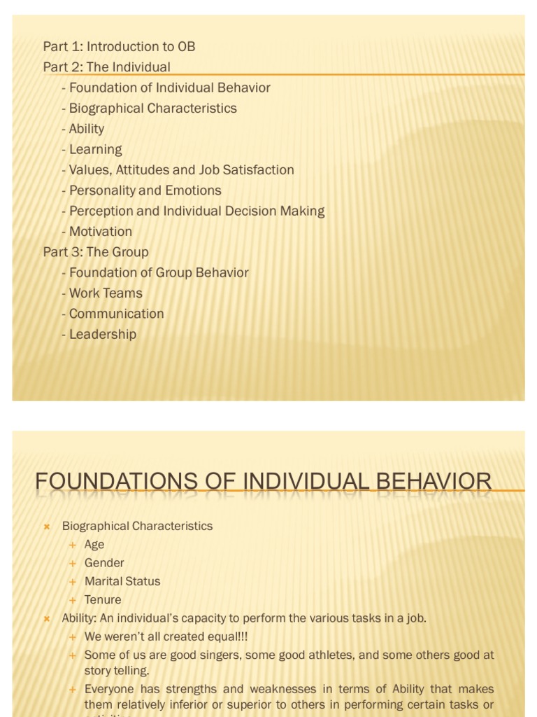 Foundations of Individual Behavior - Chap2 | PDF | Reinforcement | Classical Conditioning